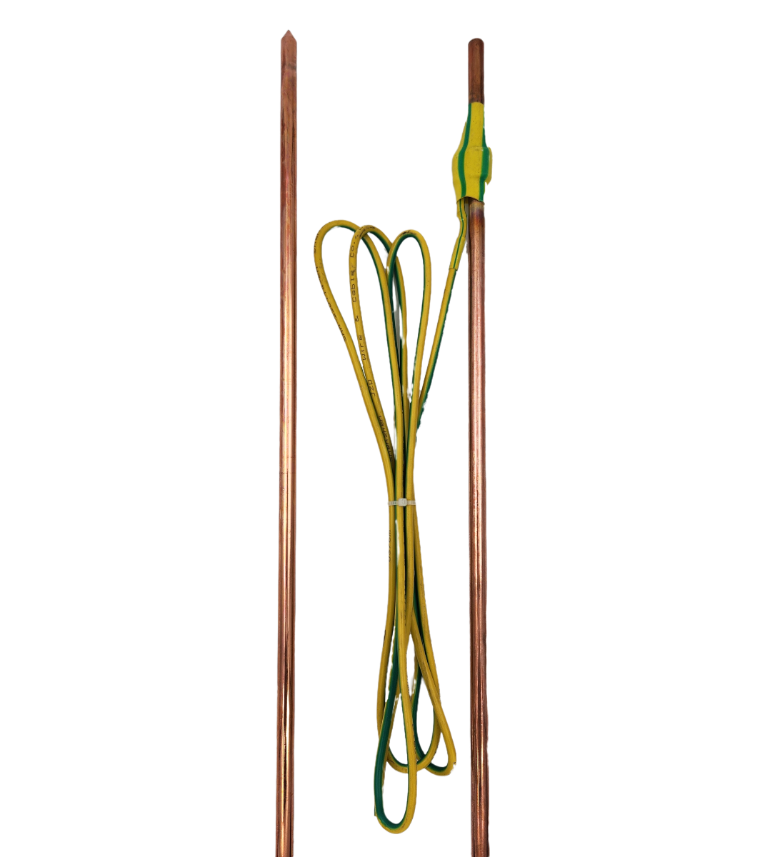 Copper 1.8m X 12.7mm earth rod with 3m earth cable — Smiths NZ